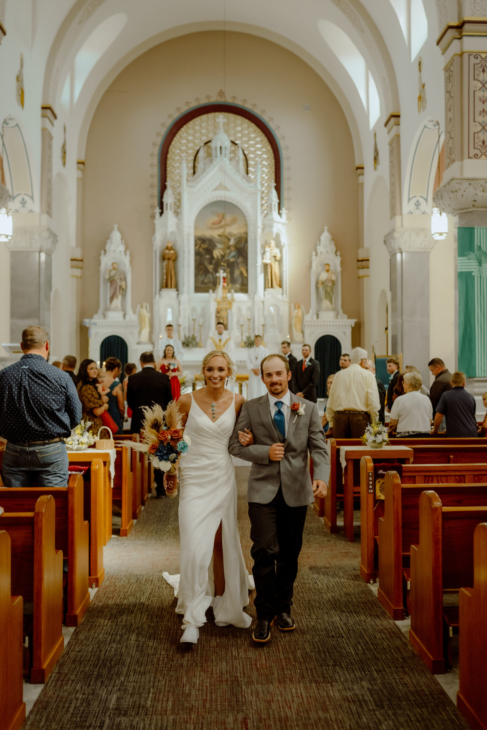 Cathedral of the Plains wedding at St. Fidelis Basilica | Wichita ...